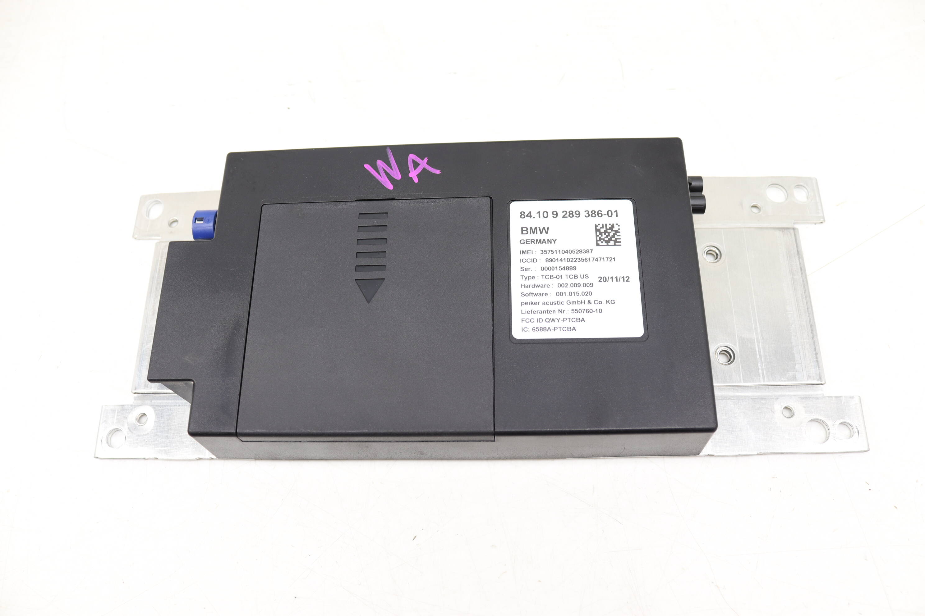 BMW Telematics Control Module 84109289386