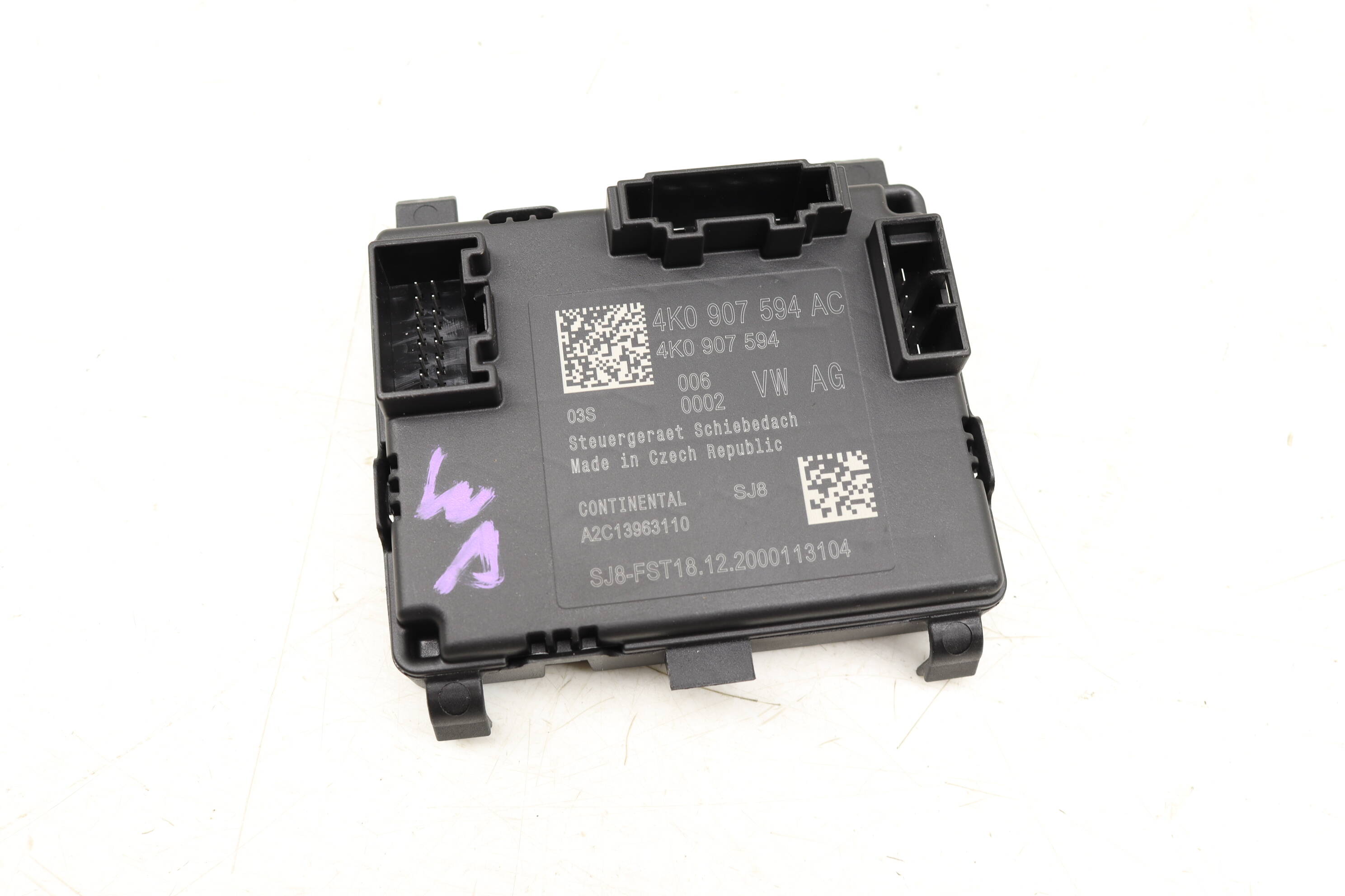 Audi Sunroof / Sun Roof Control Module 4K0907594AC
