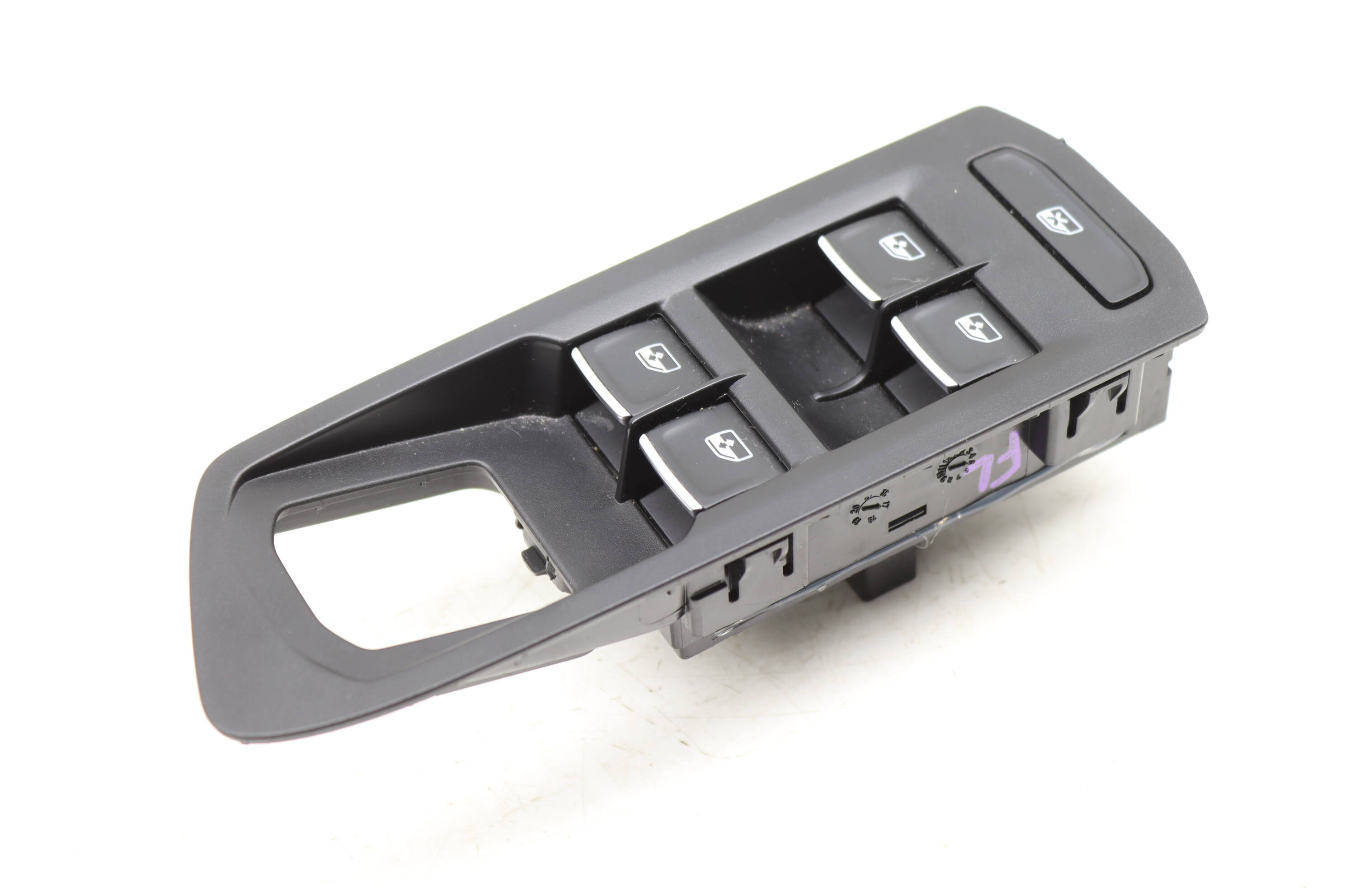 VW Front Left Master Window Switch W/ Trim 5G0959857E