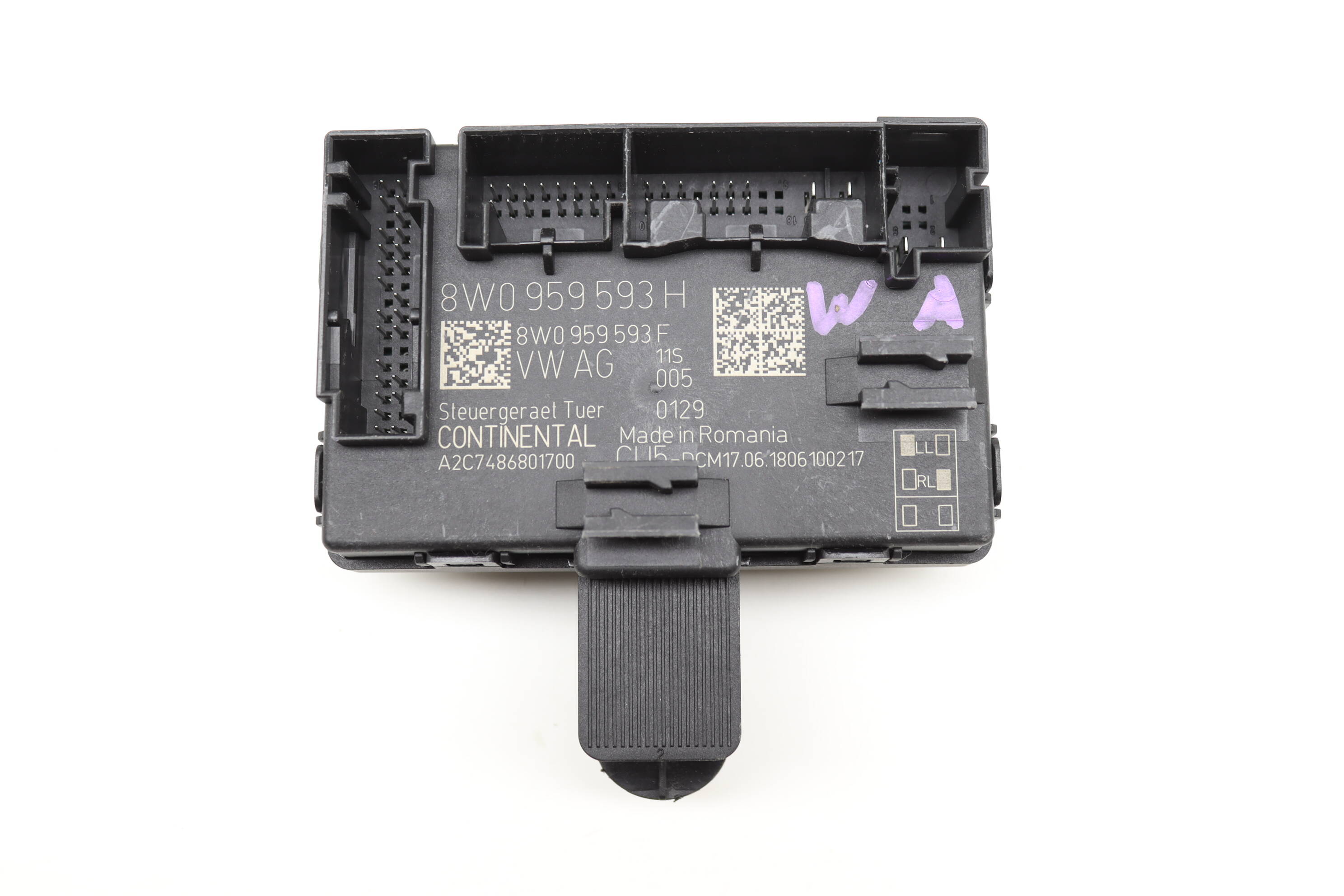 Audi Front Left Door Control Module 8W0959593H