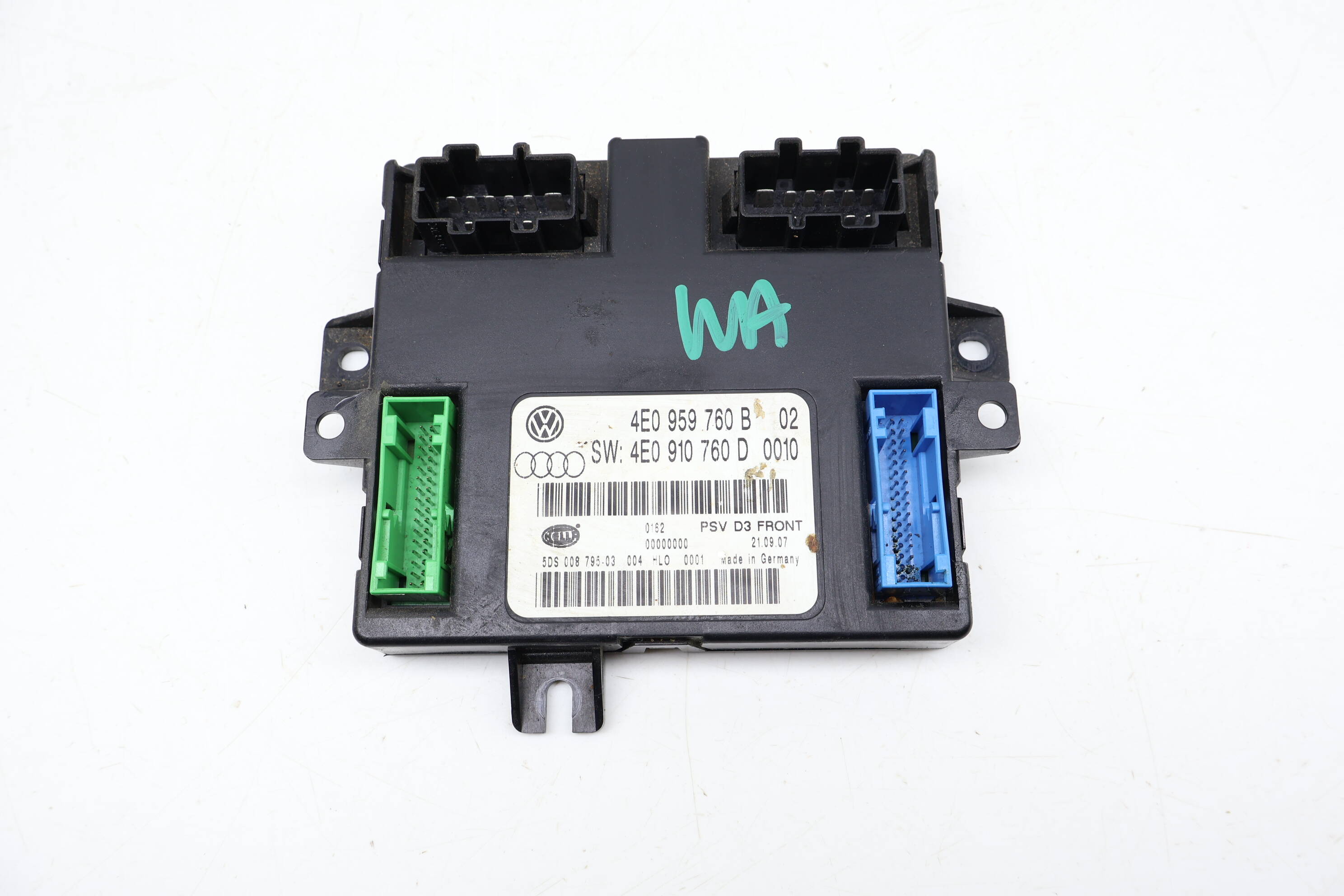 Audi Front Seat Memory Control Module (A8 Quattro, S8) 4E0959760B