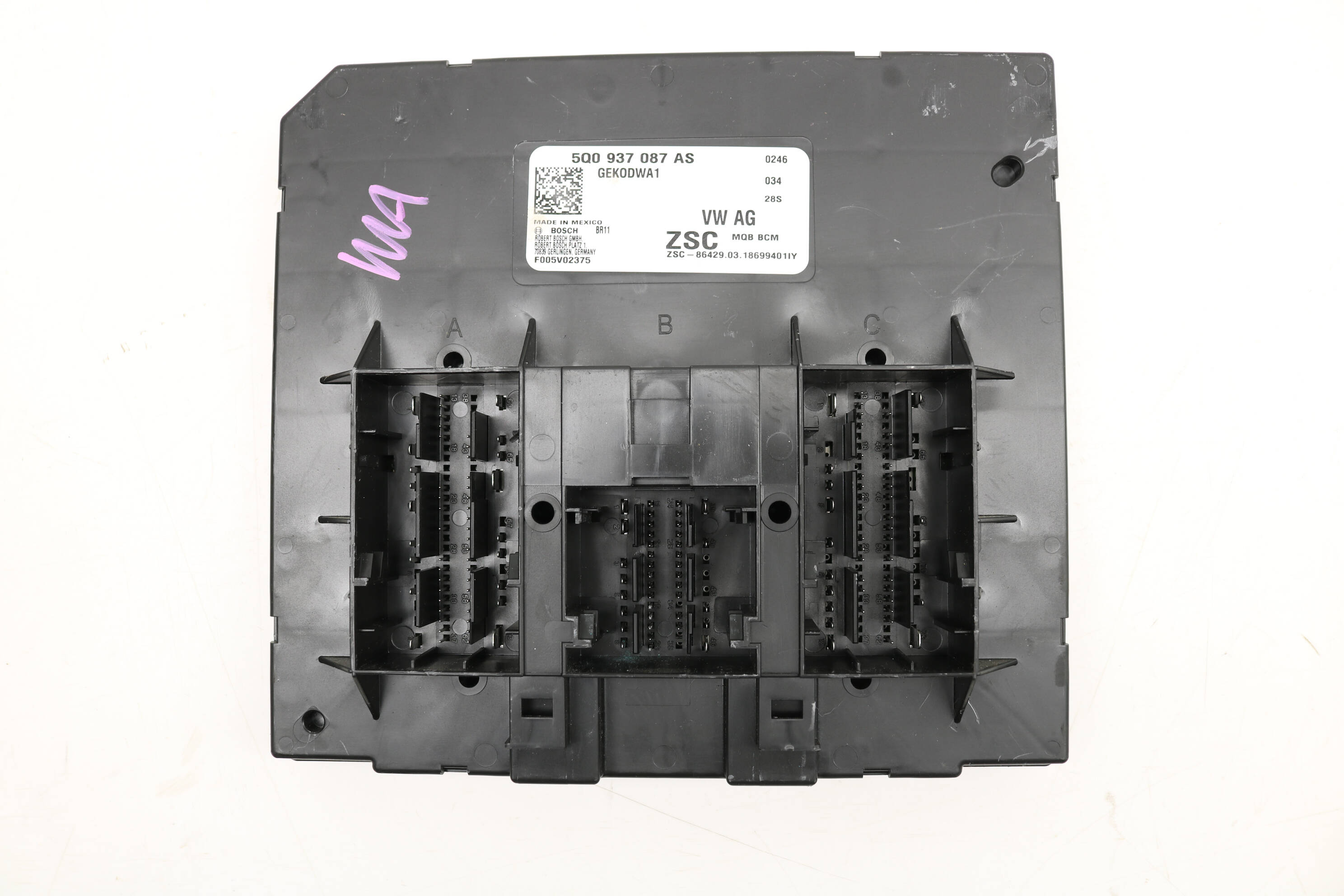 VW Body Control Module / Bcm 5Q0937087AS