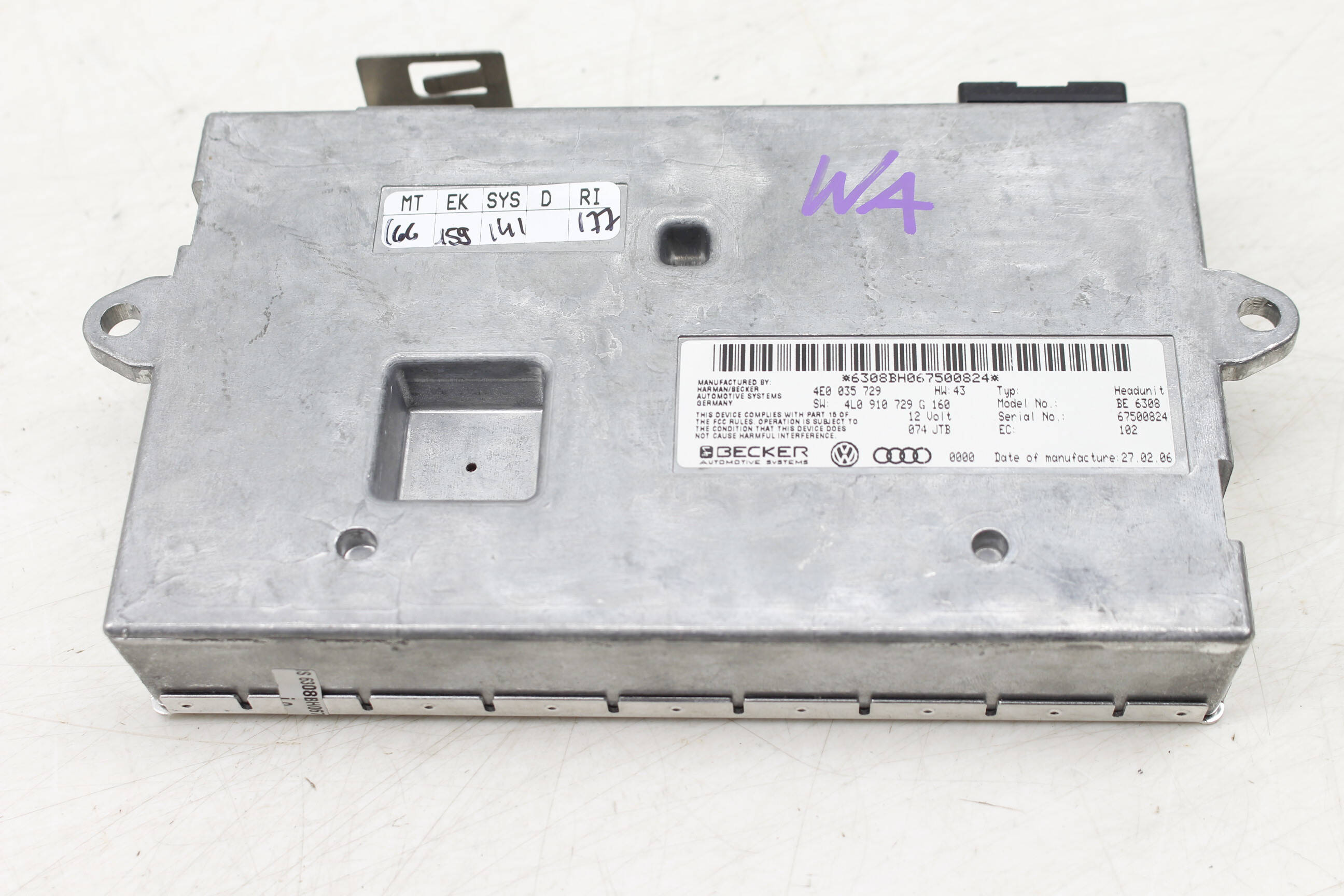 Audi Mmi Interface Control Module (Q7) 4E0035729