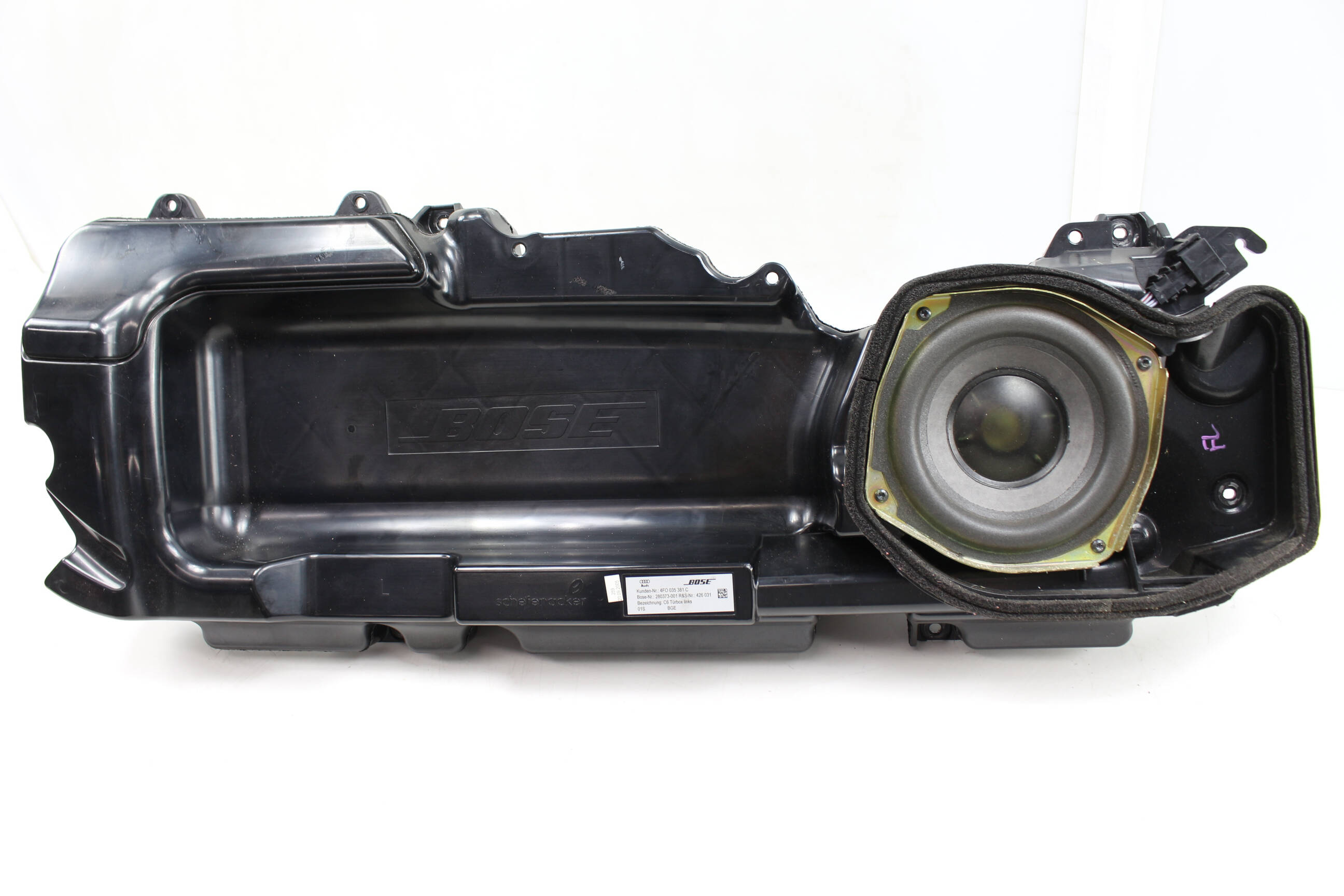 FRONT LEFT - BOSE SUBWOOFER SPEAKER / BASS BOX - AUDI A6 S6