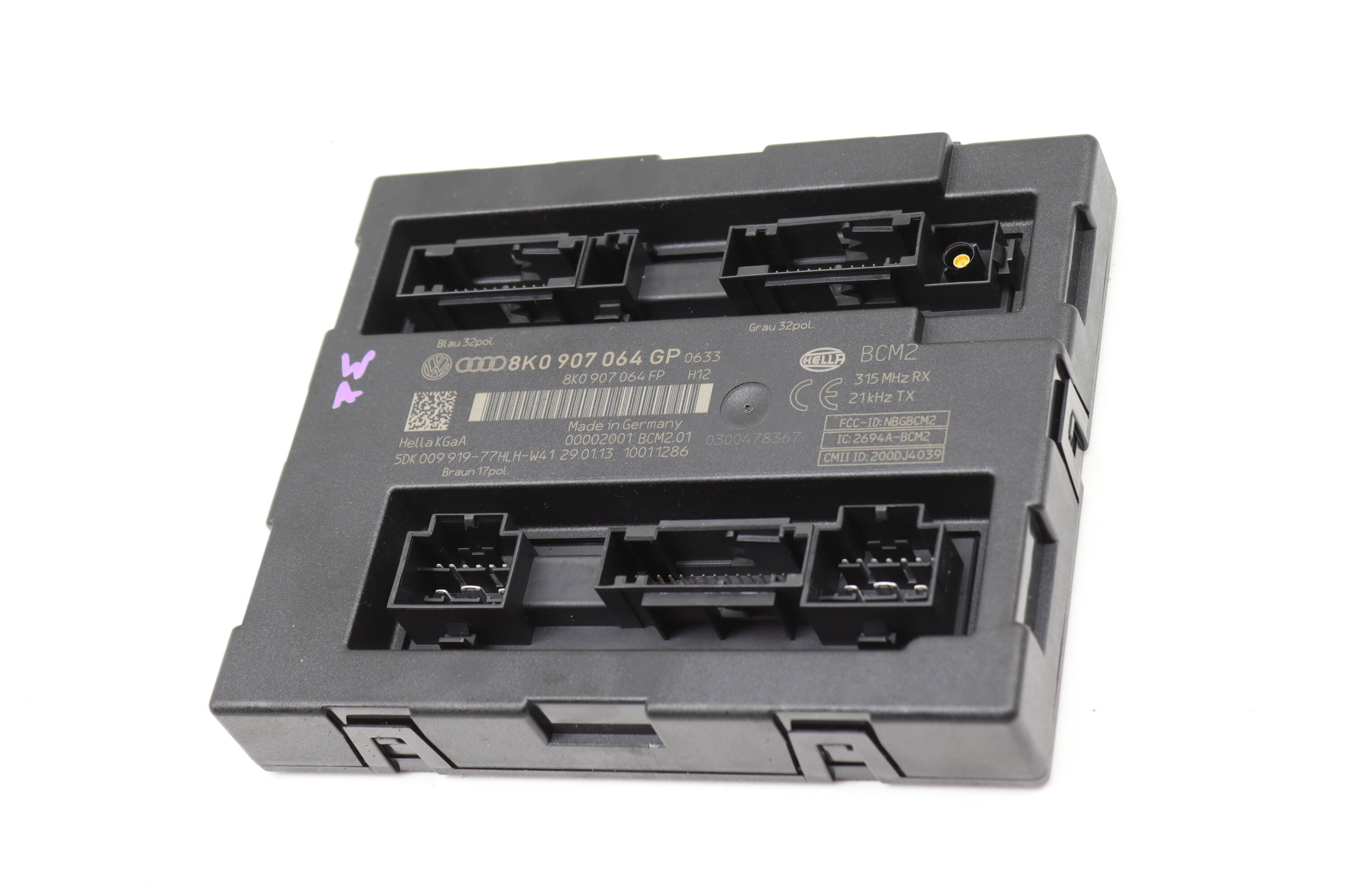 Audi Comfort Control Module / Ccm / Bcm 8K0907064GP