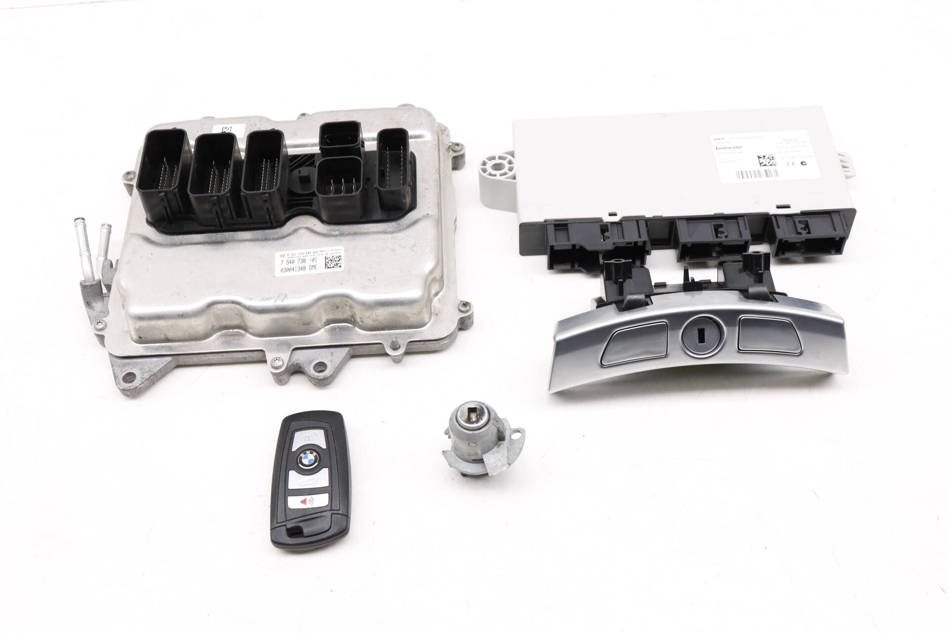 BMW Ecu Dme / Cas4 Theft Locking Module / Lock Cylinder W/ Key