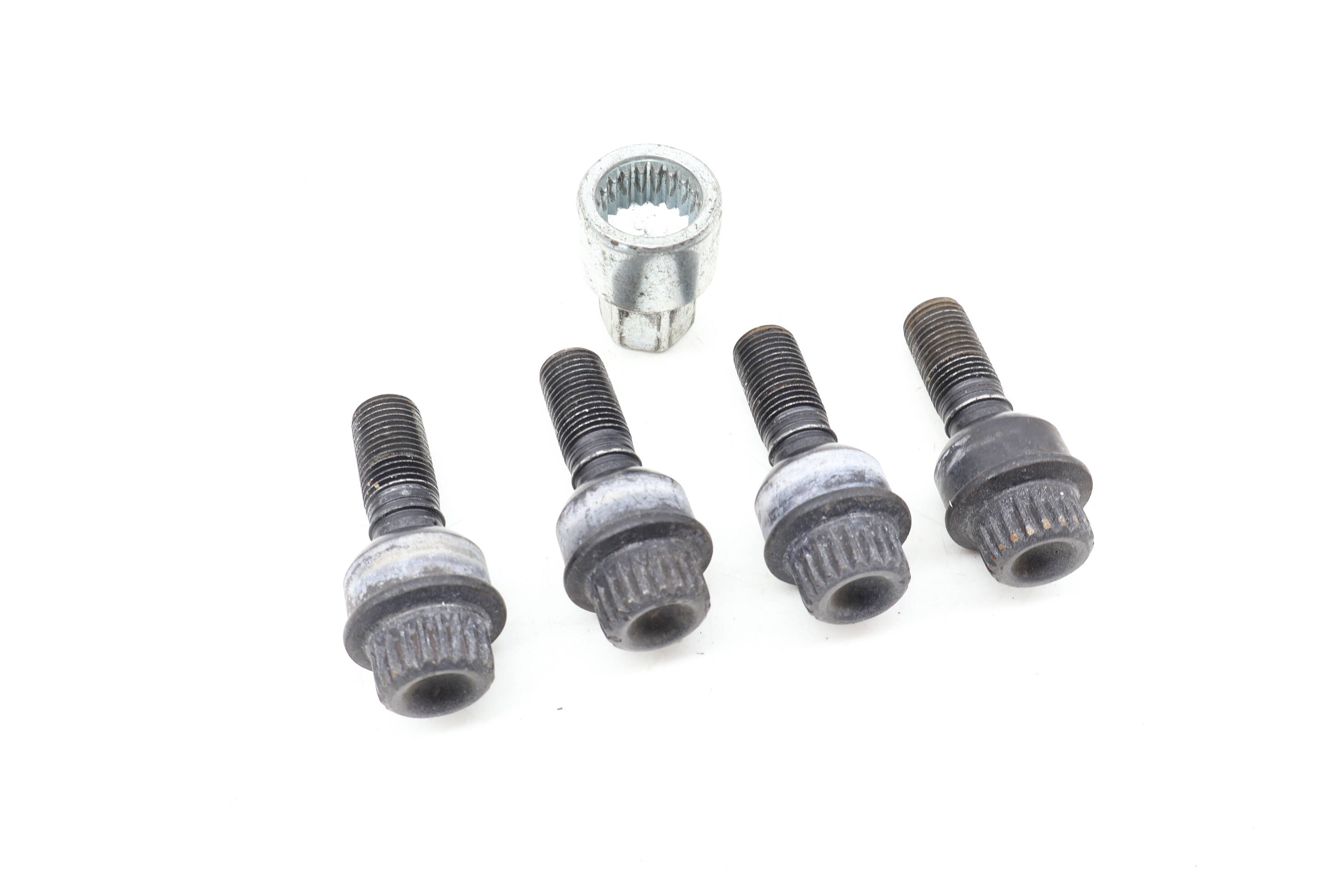 Porsche Lockable / Locking Wheel Lug Nut / Bolt Set W/ Key