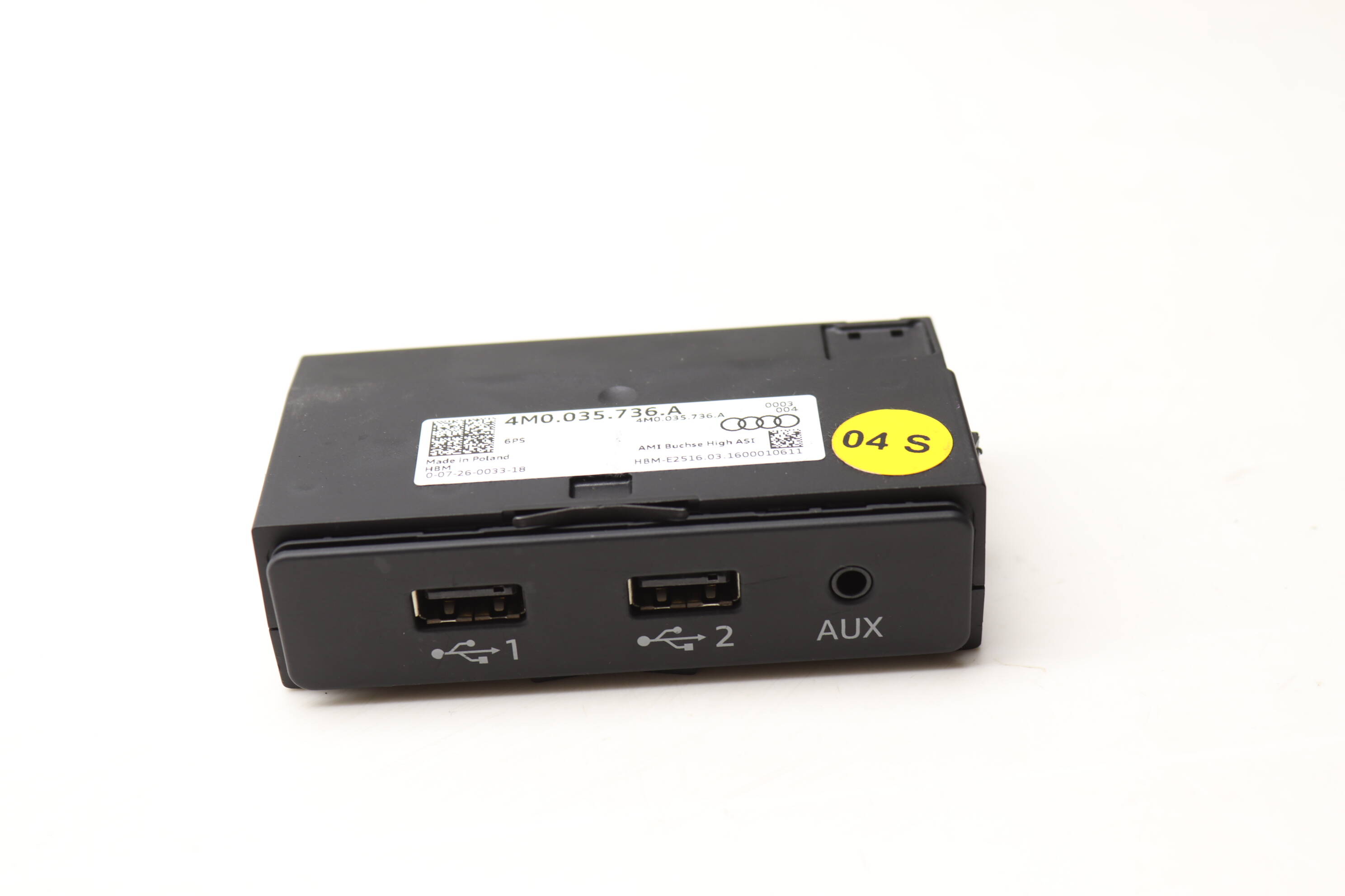 Audi Dual Usb / Aux-In Socket (Q7) 4M0035736A