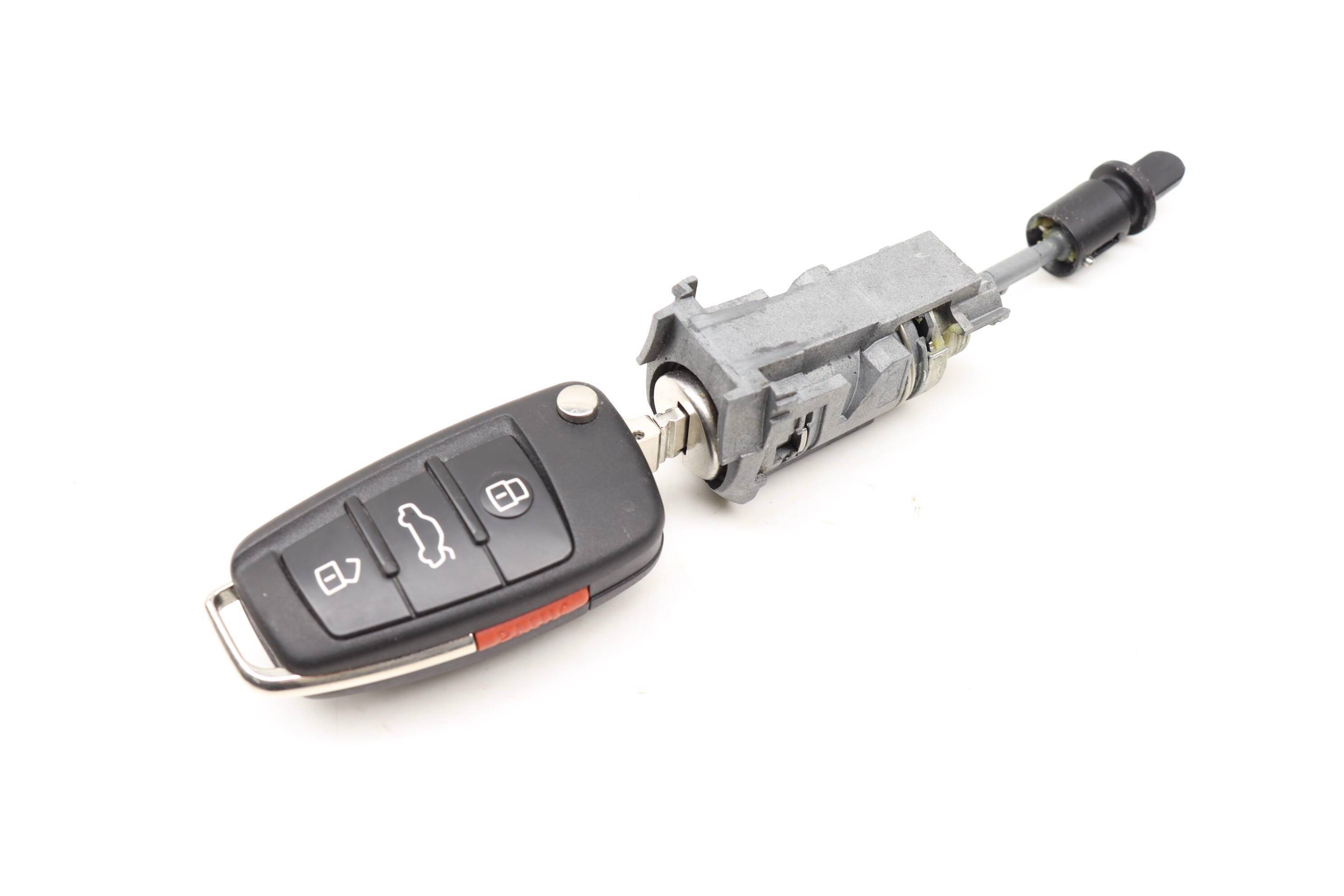 Audi Front Left Door Lock Cylinder W/ Key Fob 107837167CC