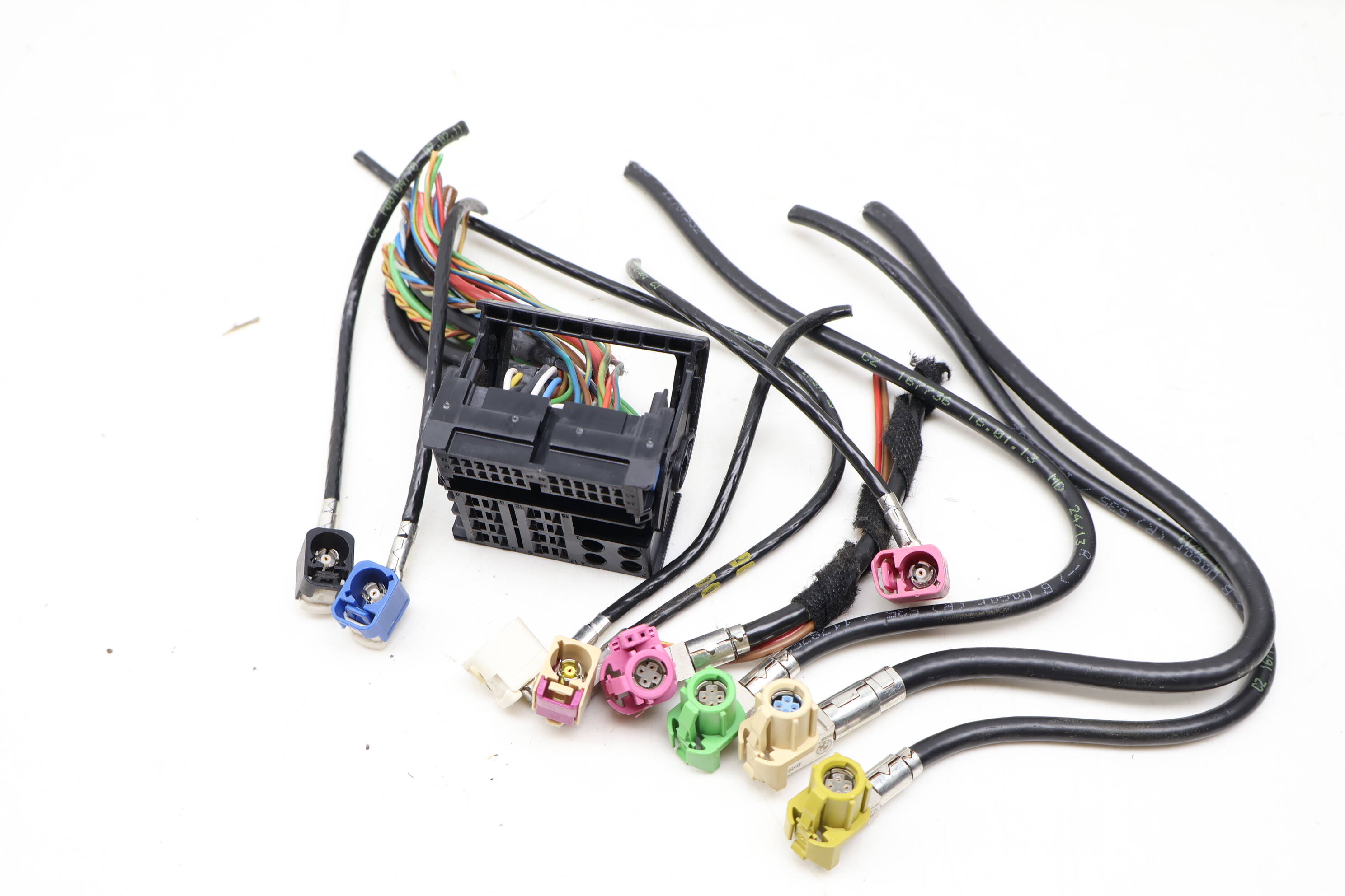 BMW Headunit / Head Unit Wiring Harness Connector / Pigtail Set
