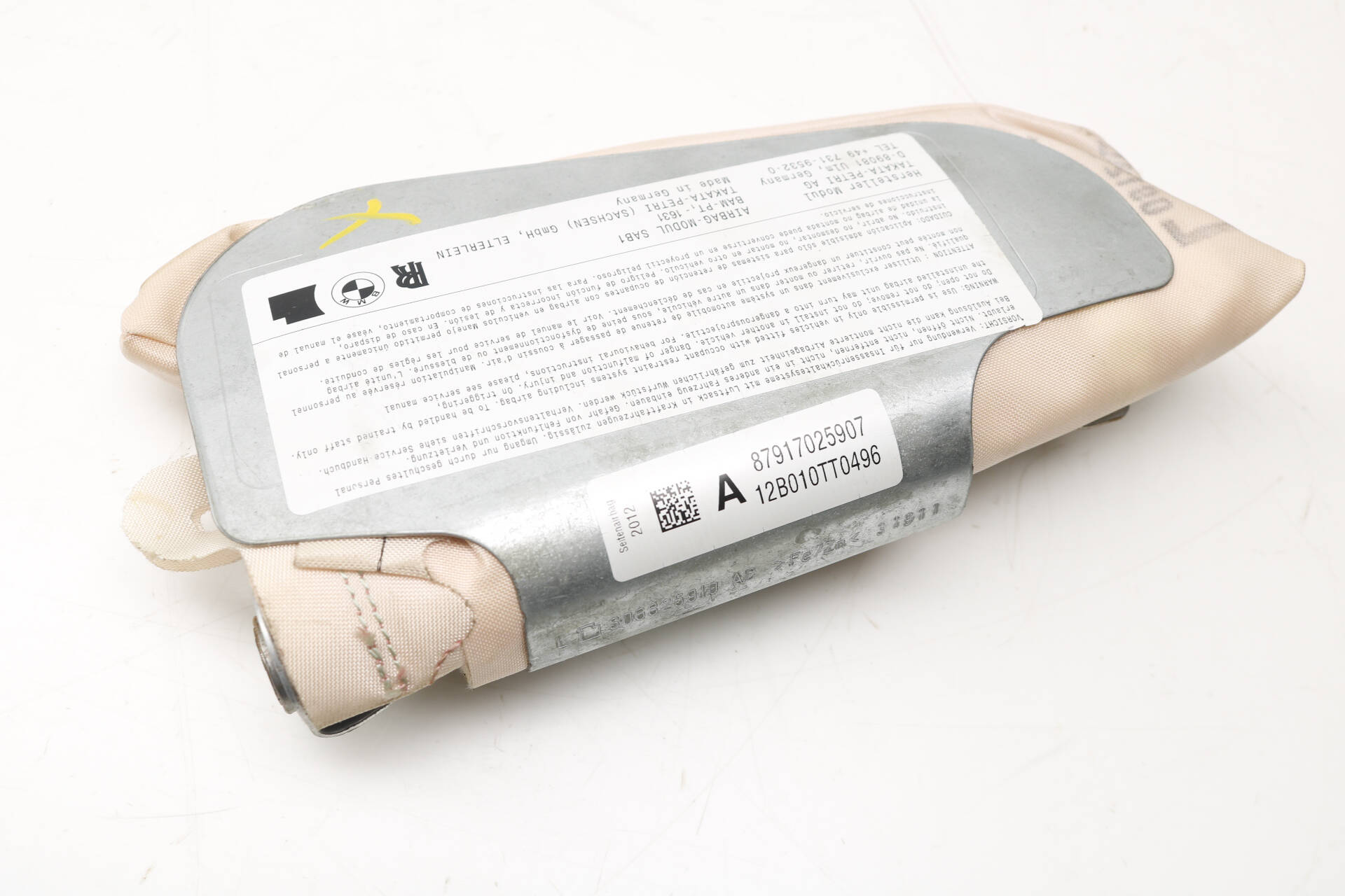 BMW Front Left Seat Side Airbag / Air Bag 72127949997