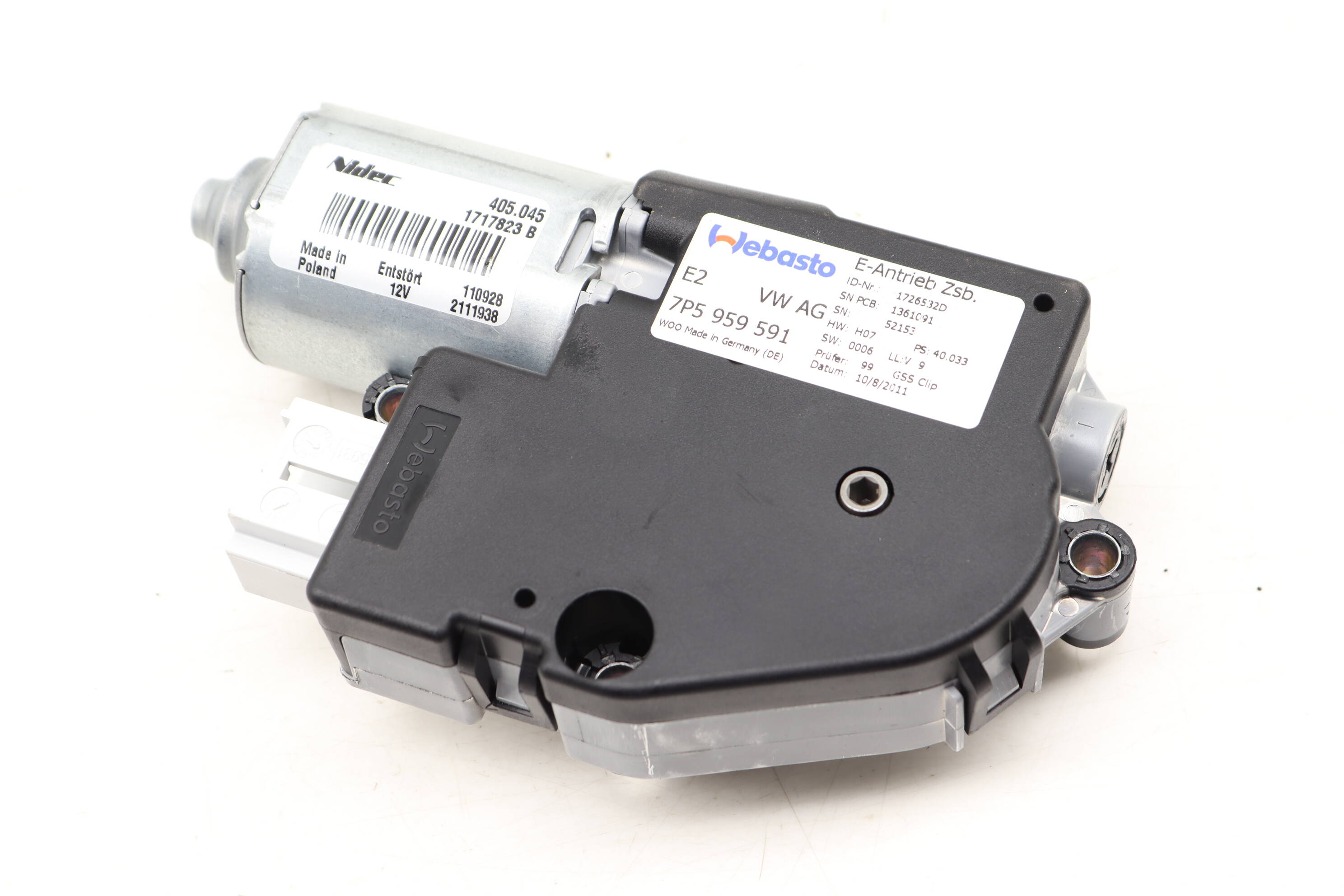 Porsche Sunroof / Sun Roof Motor (Cayenne) 7P5959591