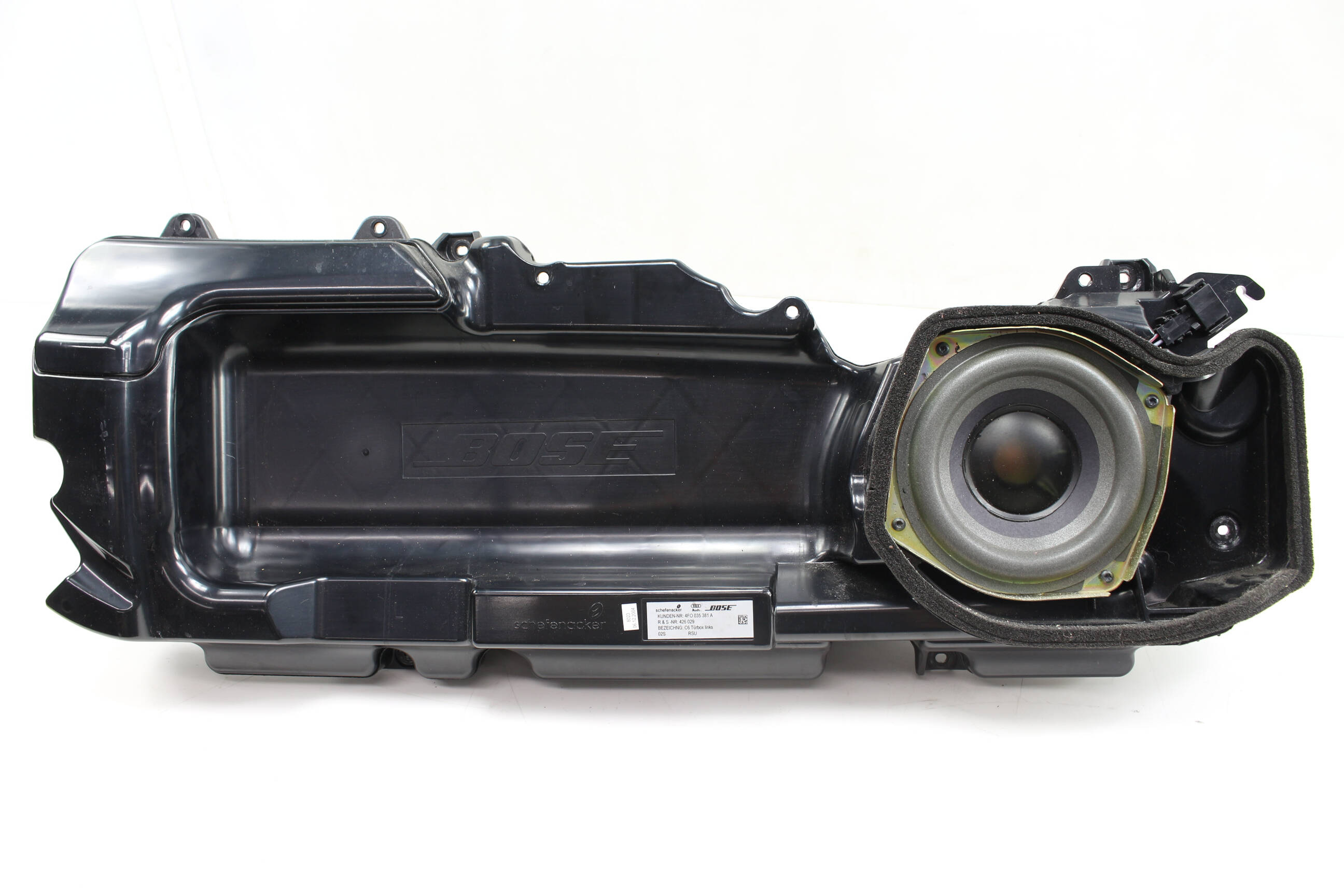 FRONT LEFT - BOSE DOOR SPEAKER / WOOFER W/ BOX - AUDI A6 - 4F0035381A