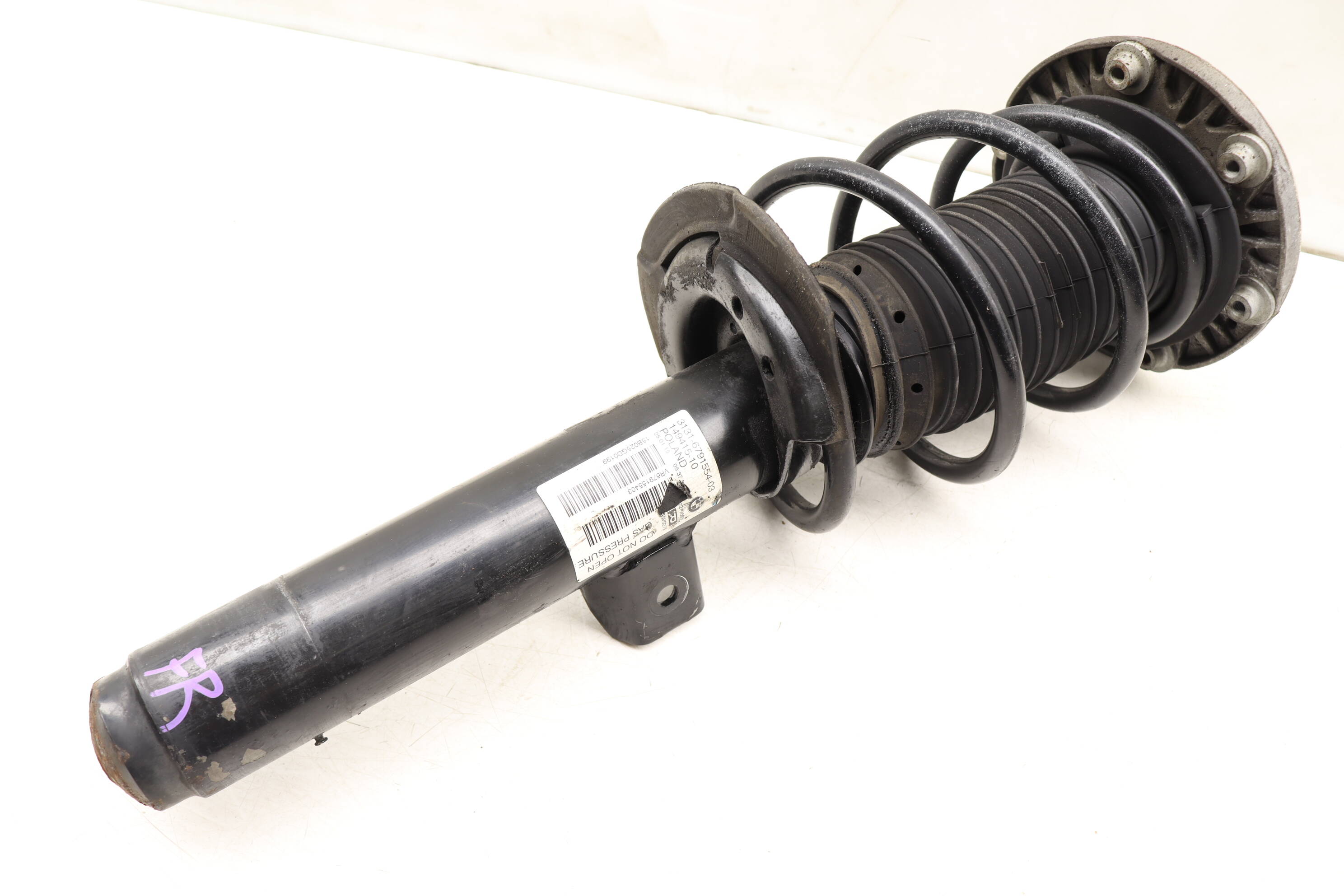 BMW Front Right Strut Coil Spring Assembly 31316791554