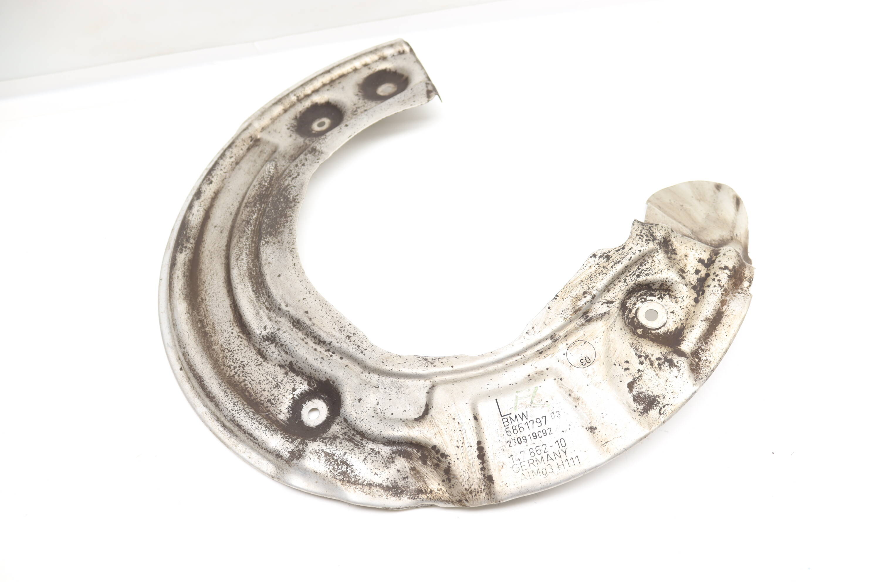 BMW Front Left Brake Dust / Splash Shield 34106861797