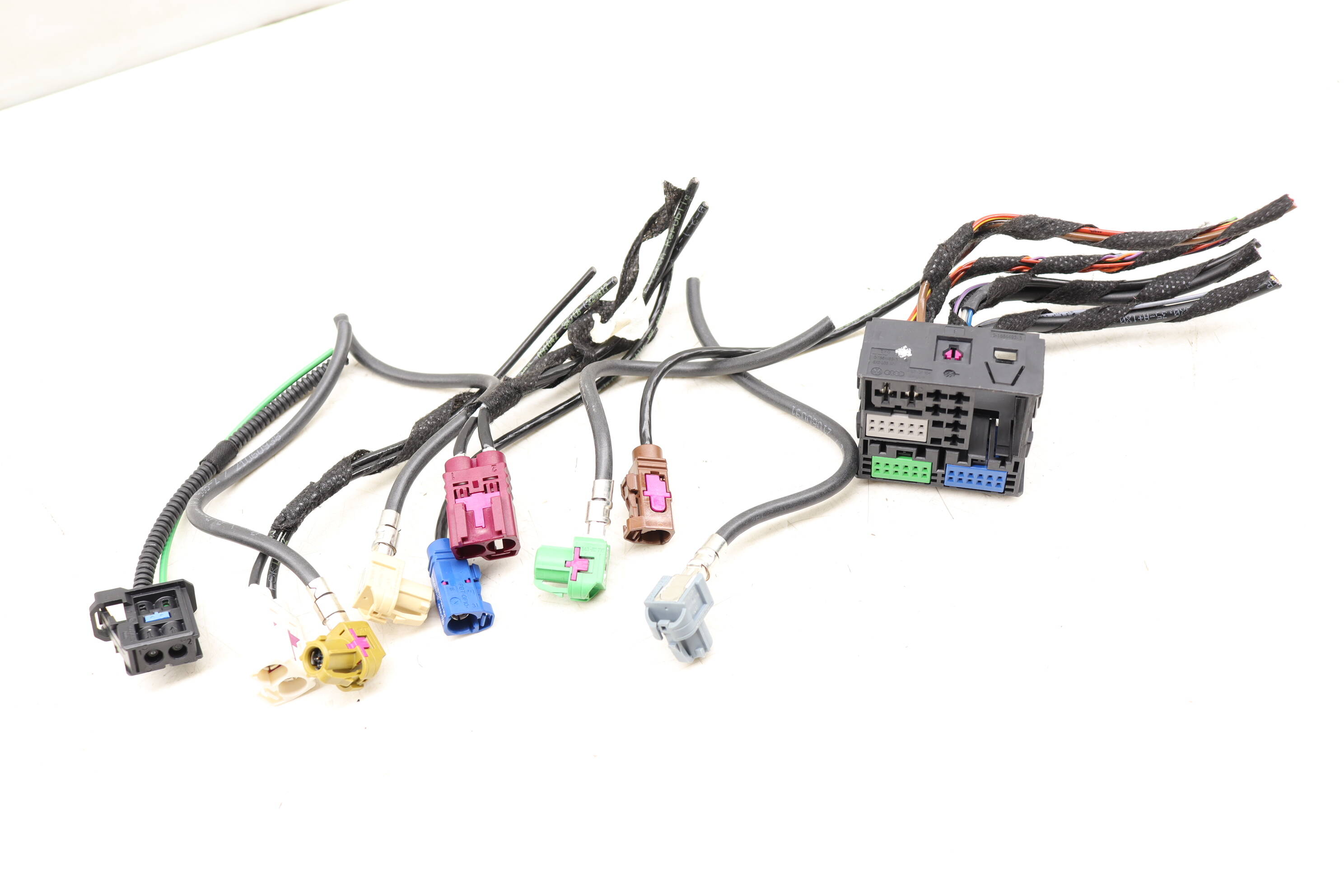Audi Mmi / Multimedia Control Unit Wiring Connector / Pigtail Set