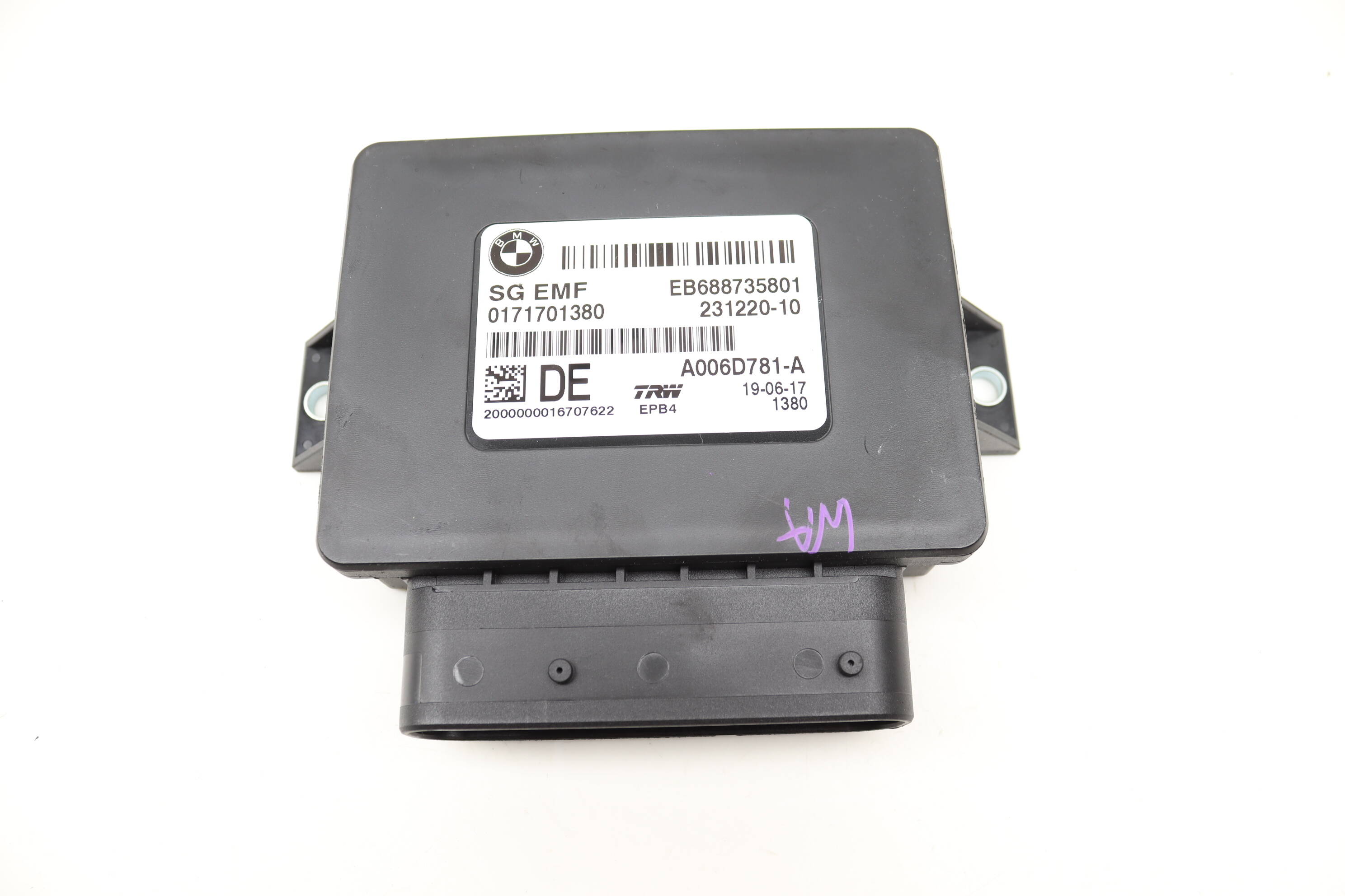 BMW Parking Brake / Emf Control Module 34436887358