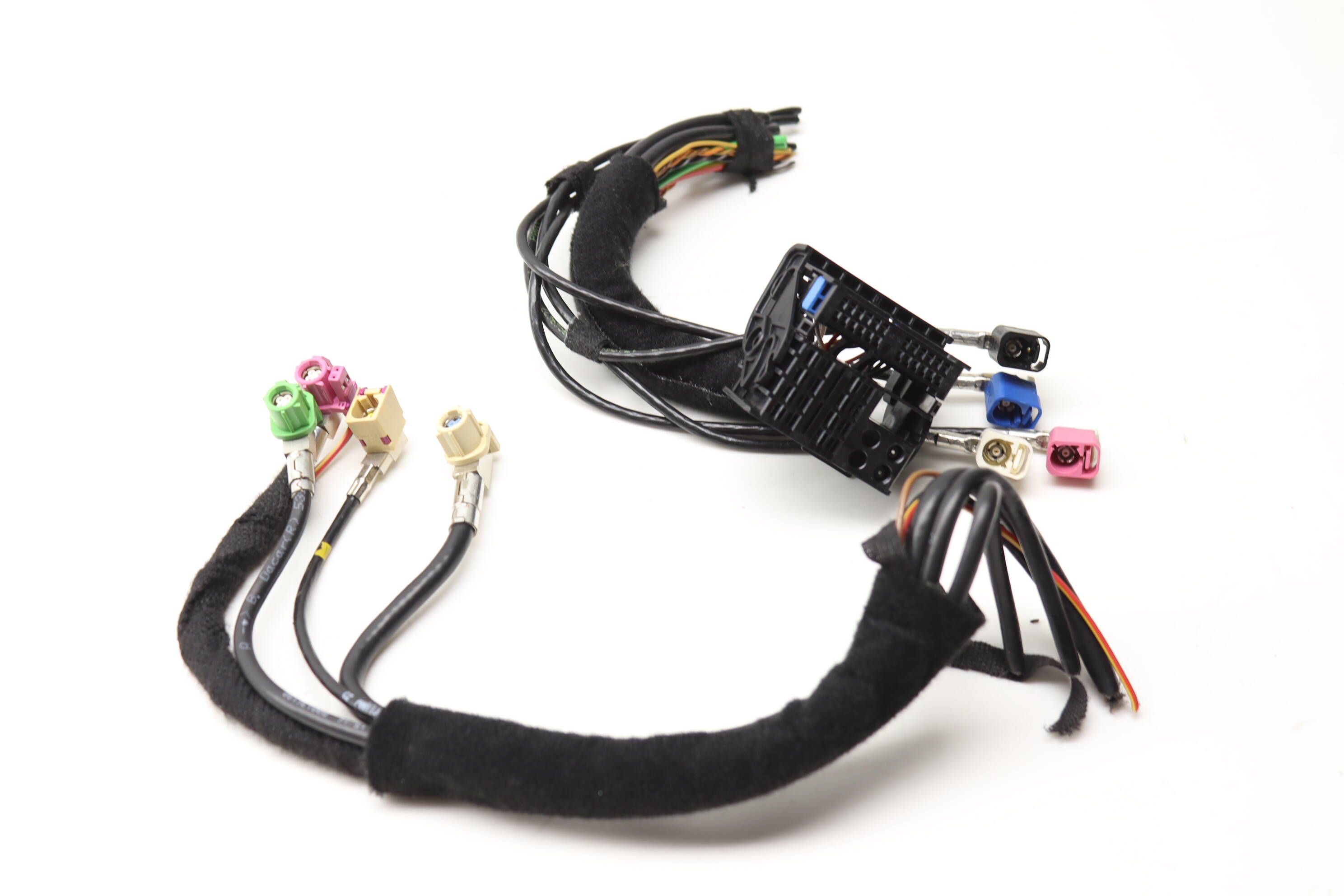 BMW Headunit / Head Unit Wiring Harness Connector / Pigtail Set